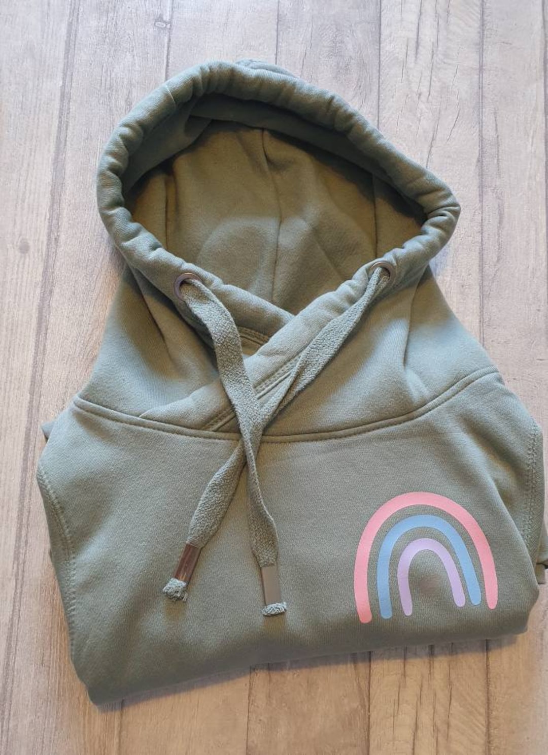 Cowl Neck Hoodie Rainbow Hoodie Woman's Rainbow Hoodies - Etsy