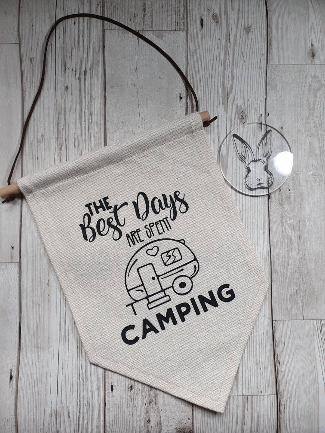 Best days spent camping flag, campsite, camping, caravan wall hanging ...