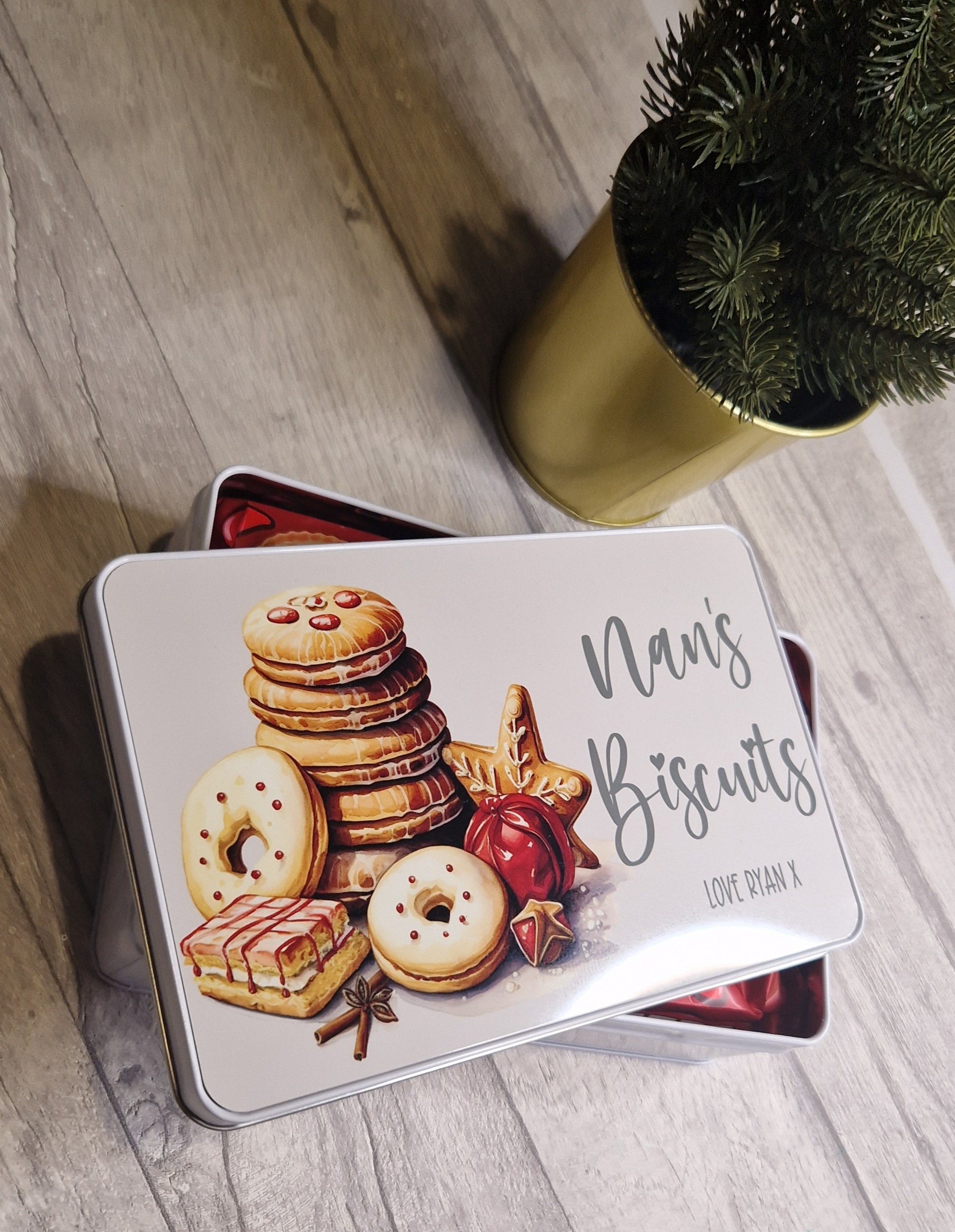 Biscuit Tin, Personalised Biscuit Tin, Metal Tin, Sweet Tins, Sweet ...