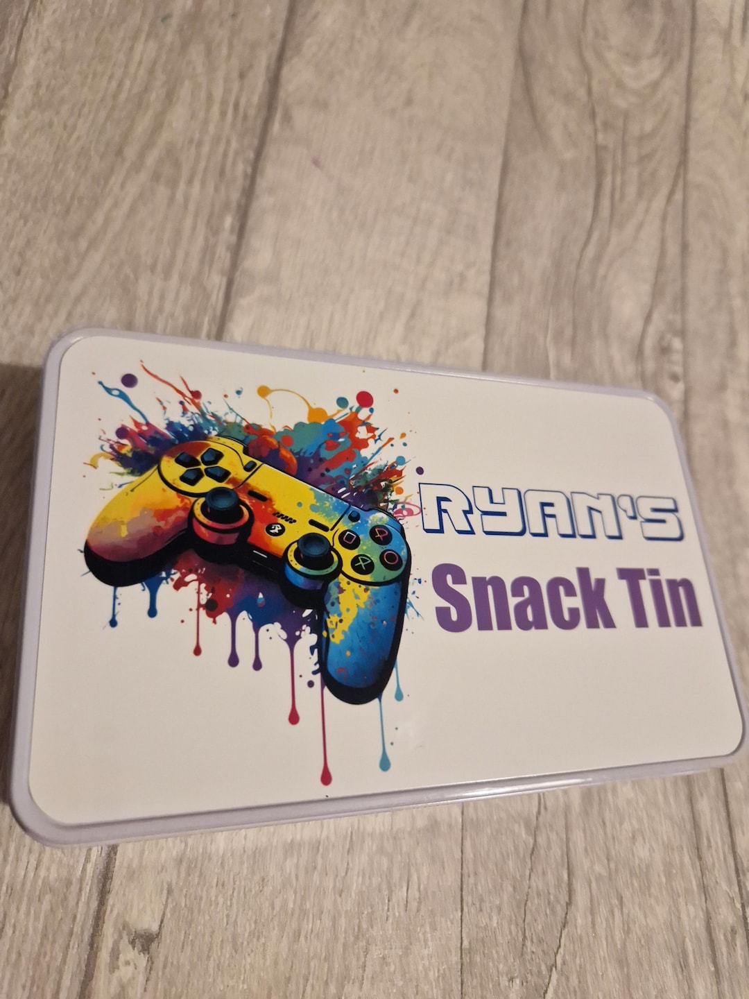 Personalized Gaming Snack Tin: Gamer Gift, Storage Tin - Etsy UK