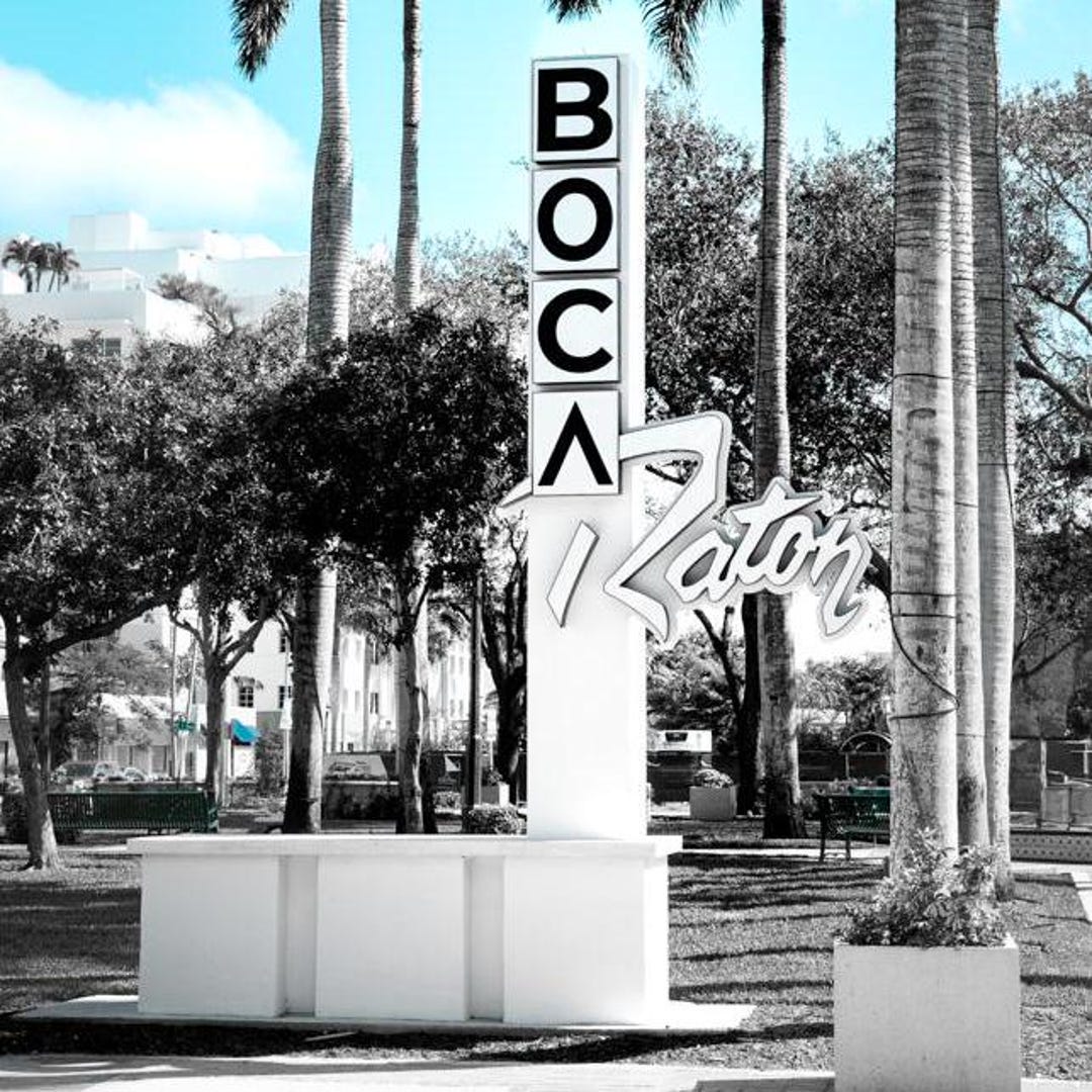 Boca Raton Sanborn Square Wall Art | Florida Travel Photography ...