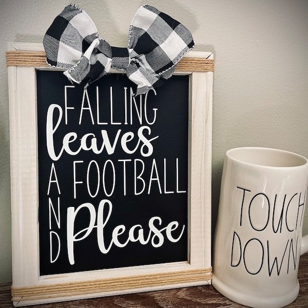 Autumn Leaves and Football Please - Etsy