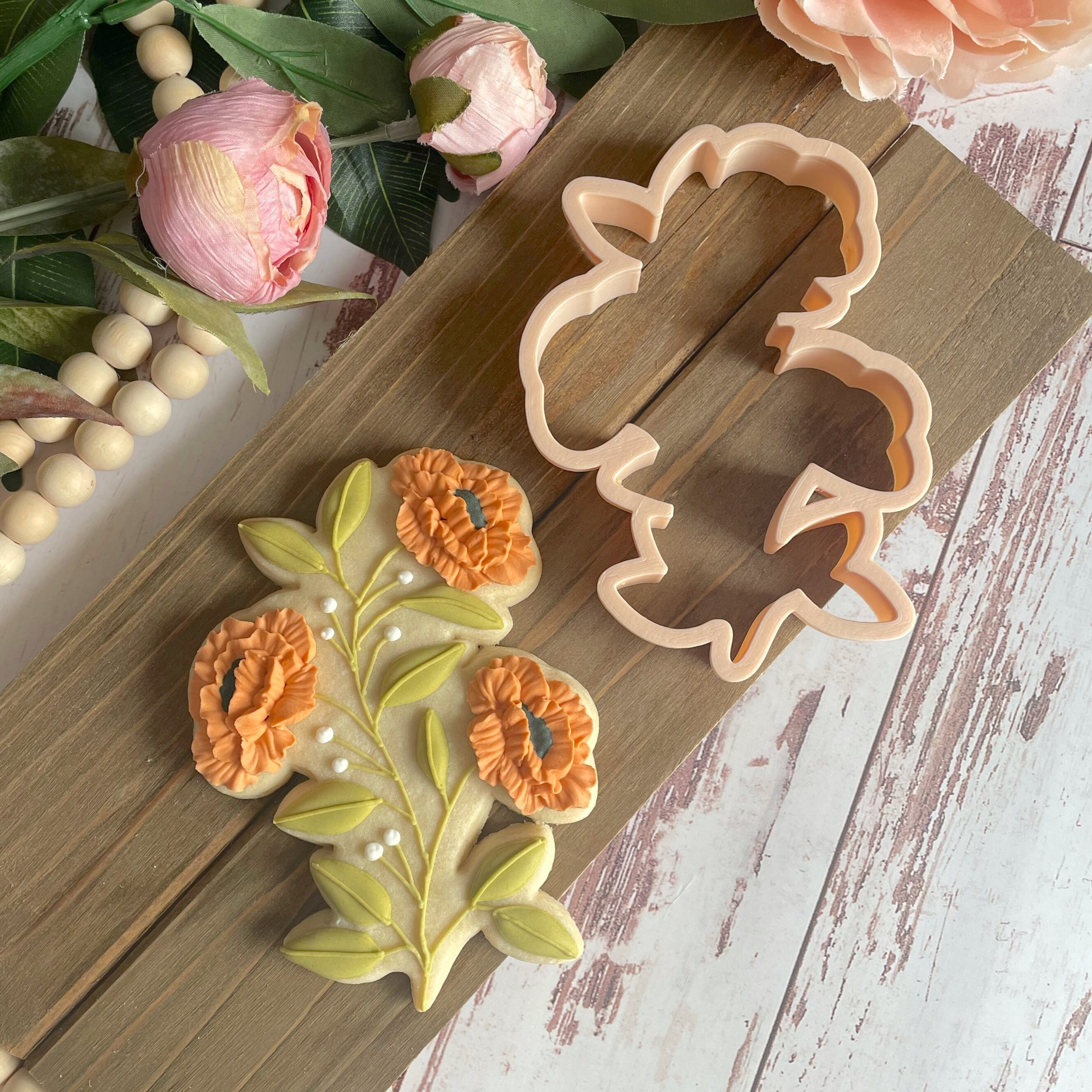 STL FILE ONLY Floral Vine / Flower / Spring Cookie Cutter / 2022 - Etsy