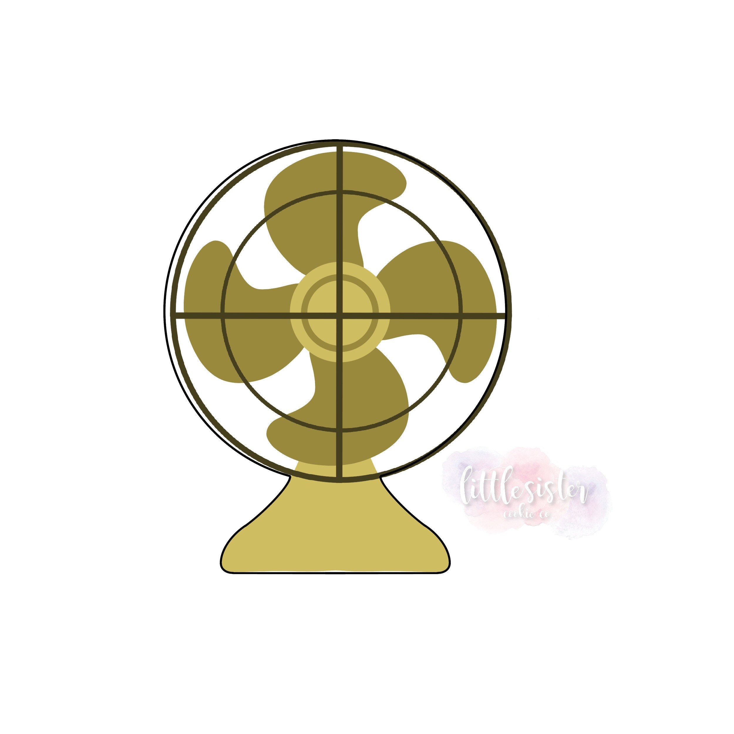 STL FILE ONLY Retro Inspired Fan Cookie Cutter - Etsy