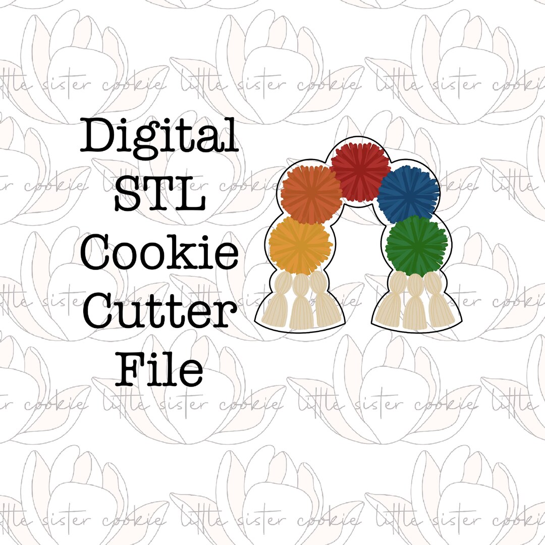 STL FILE ONLY Pom Pom Rainbow - Etsy