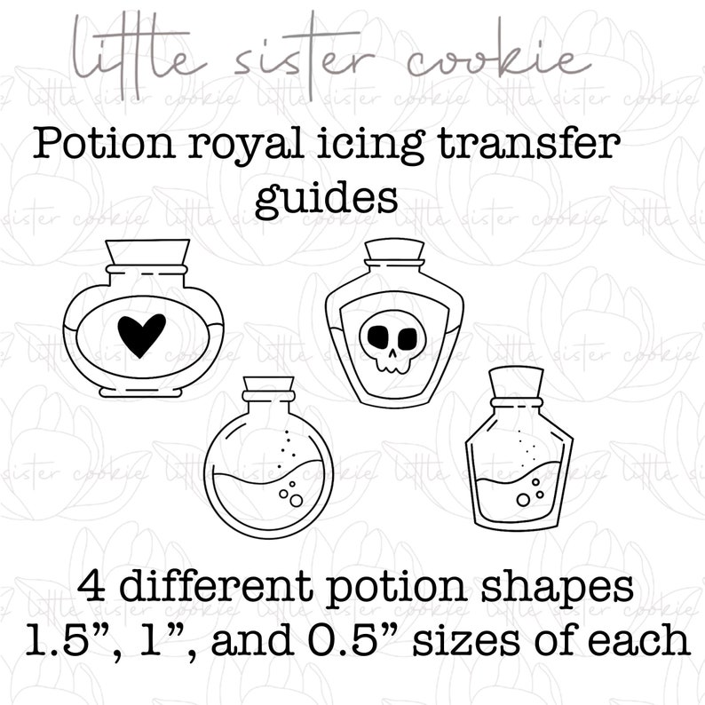 Potion Royal Icing Transfer Sheets - Etsy