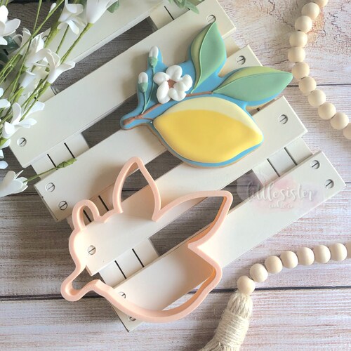 Floral Lemon Cookie Cutter Summer Fruits Cookie Cutter 3D - Etsy