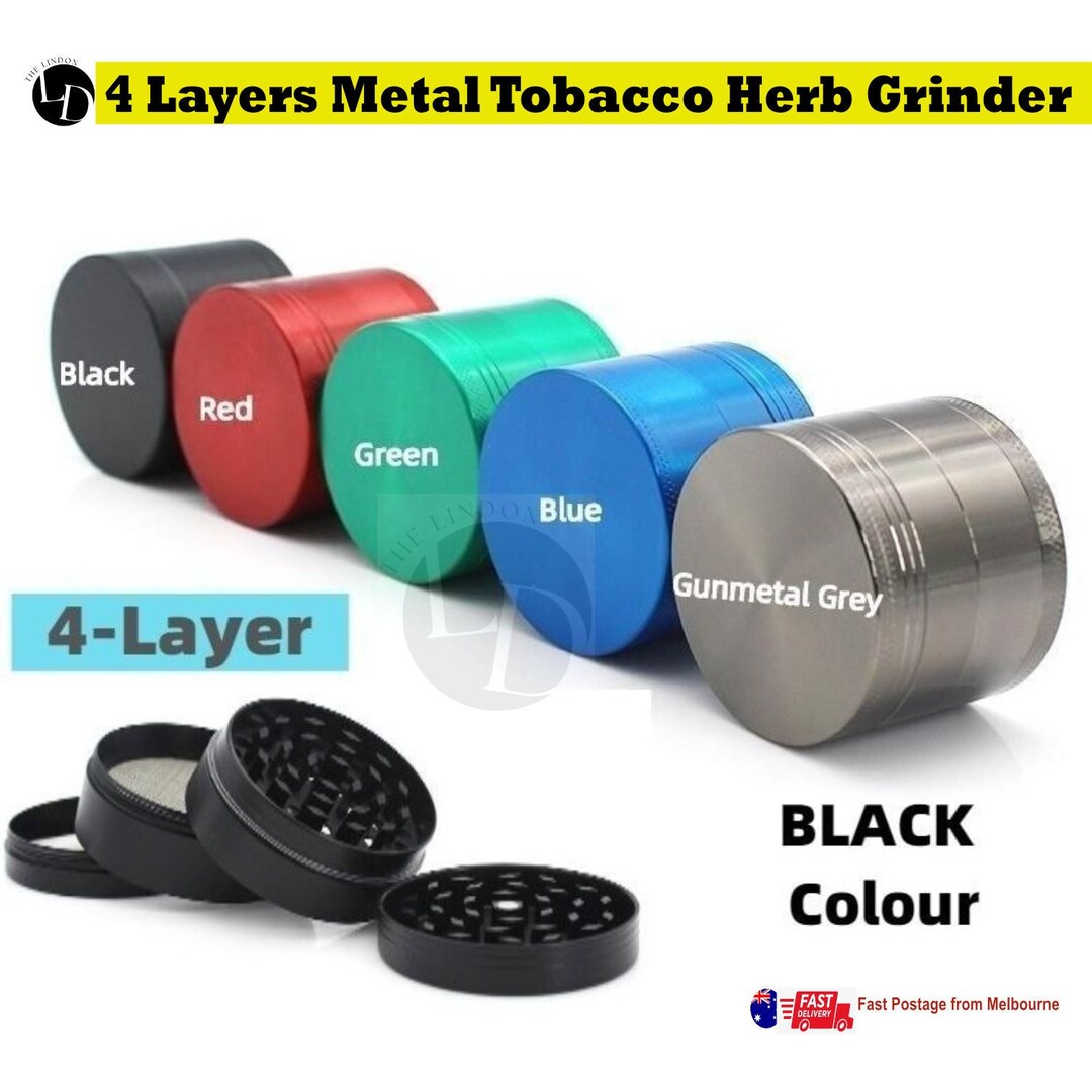 Tobacco Grinder 4 Layers Herb Grinder Metal Zinc Alloy Tobacco Herb ...