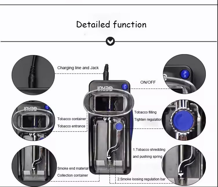 ELECTRIC Cigarettes Rolling Machine Automatic Injector Cigarette ...