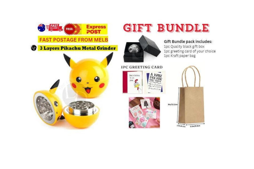 Pikachu Pokemon Poke Ball Tobacco Grinder 3 Layers Herb Spice Grinder ...