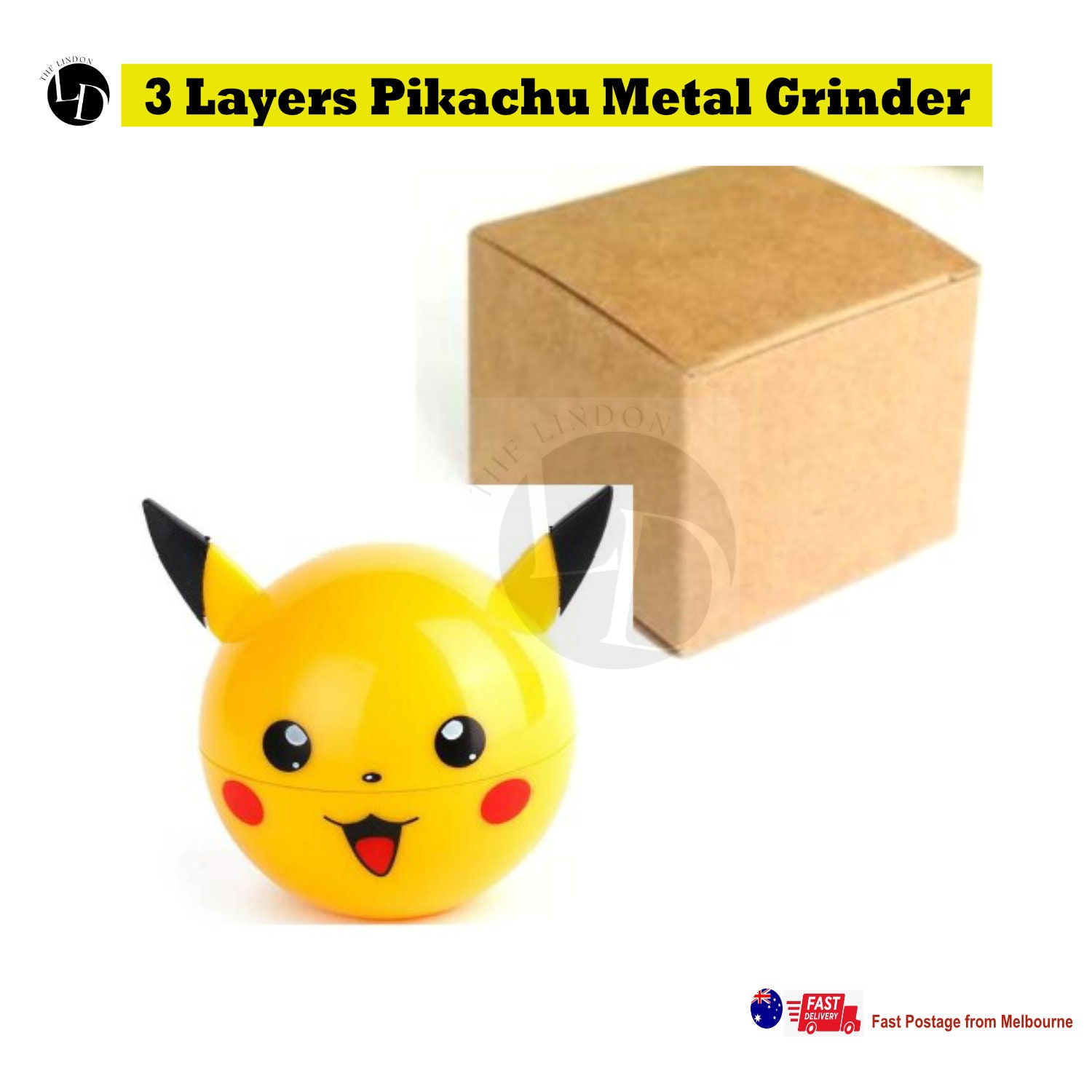Pikachu Pokemon Poke Ball Tobacco Grinder 3 Layers Herb Spice Grinder ...