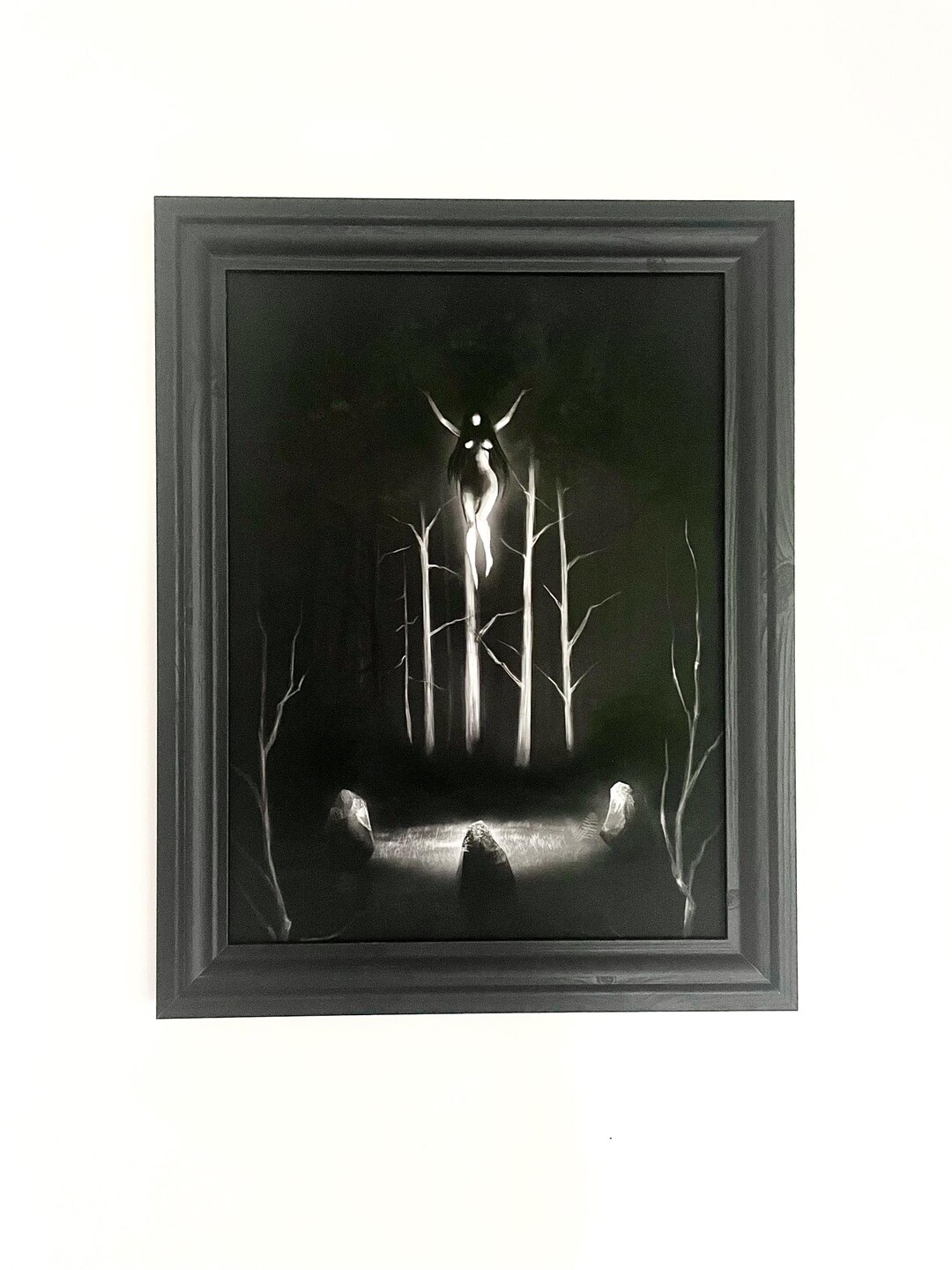 Flying Witch Wall Art - Witchcraft Print, Pagan Decor, Witch Poster ...