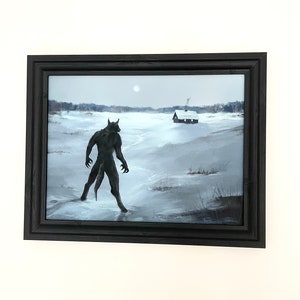 Werewolf Art Print, Norse Decor, Lycanthrope, Pagan Painting, Dark ...