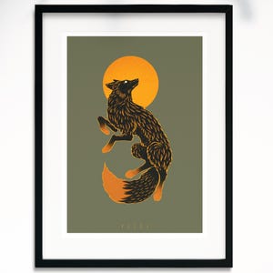 Veles as a Fox, Illustration, Enchanted Forest, Slavic Mythology Fine ...