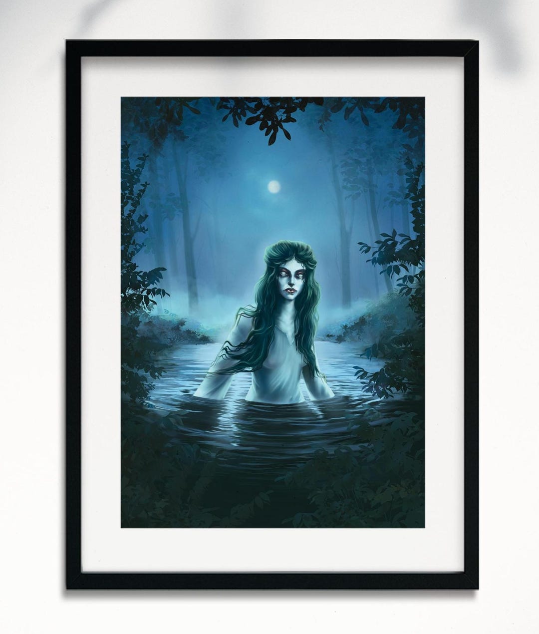 Rusalka - Illustration of Water Demon - Mythology Creature - Polish ...