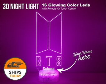 Bts Night Light | Etsy