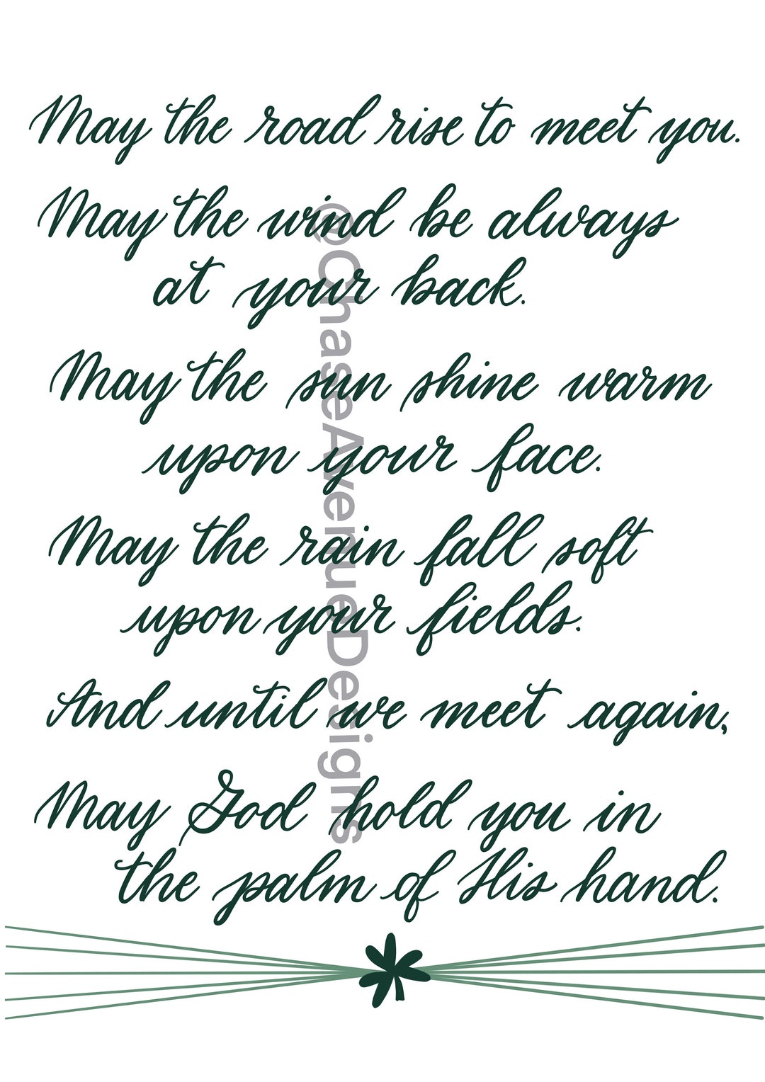 Digital Download | an Irish Blessing | Printable 8x10 - Etsy