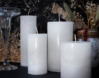 Texture Pillar Candles - Etsy