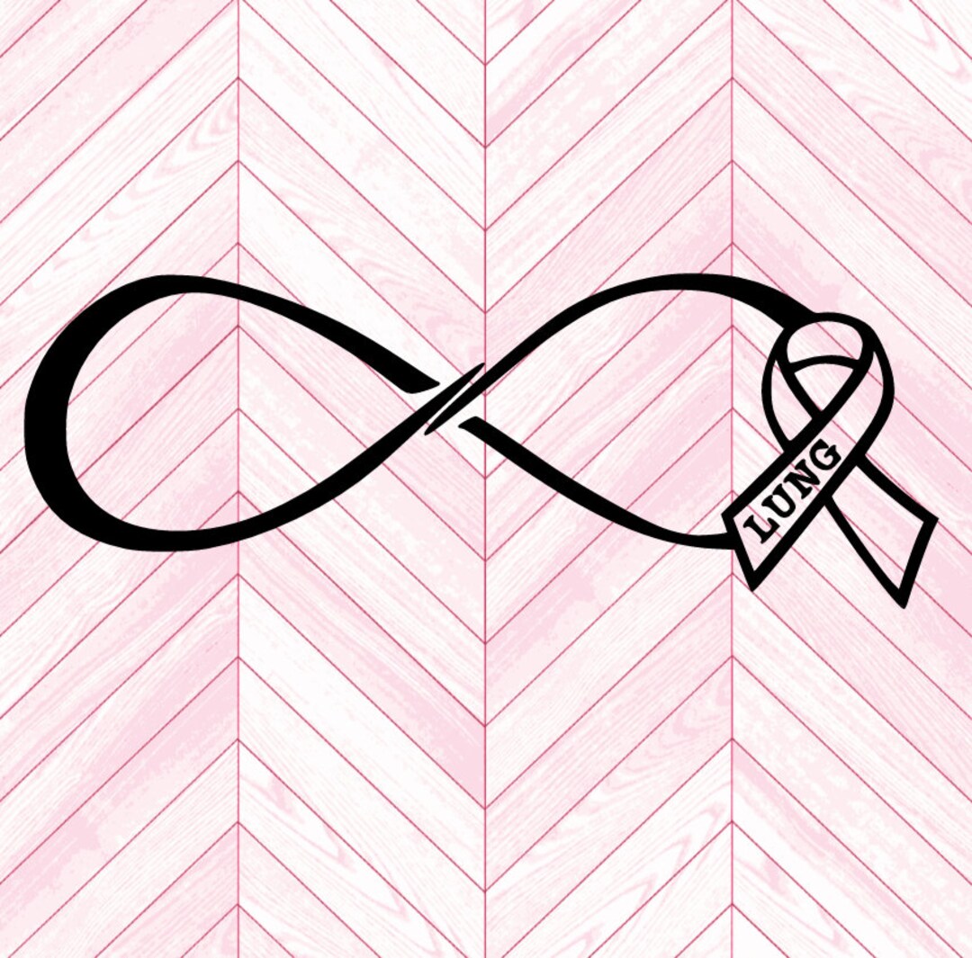 Lung Cancer Infinity SVG - Etsy