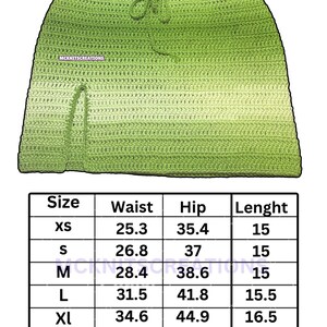 Crochet Open Slit Mini Skirt/ Summer Skirt for Women/mcknitscreations ...