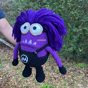 PDF Crochet Purple Minion Amigurumi English Pattern - Etsy
