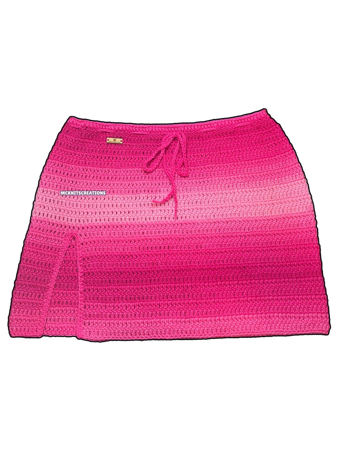 Crochet Open Slit Mini Skirt/ Summer Skirt for Women/mcknitscreations ...