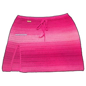 Crochet Open Slit Mini Skirt/ Summer Skirt for Women/mcknitscreations ...