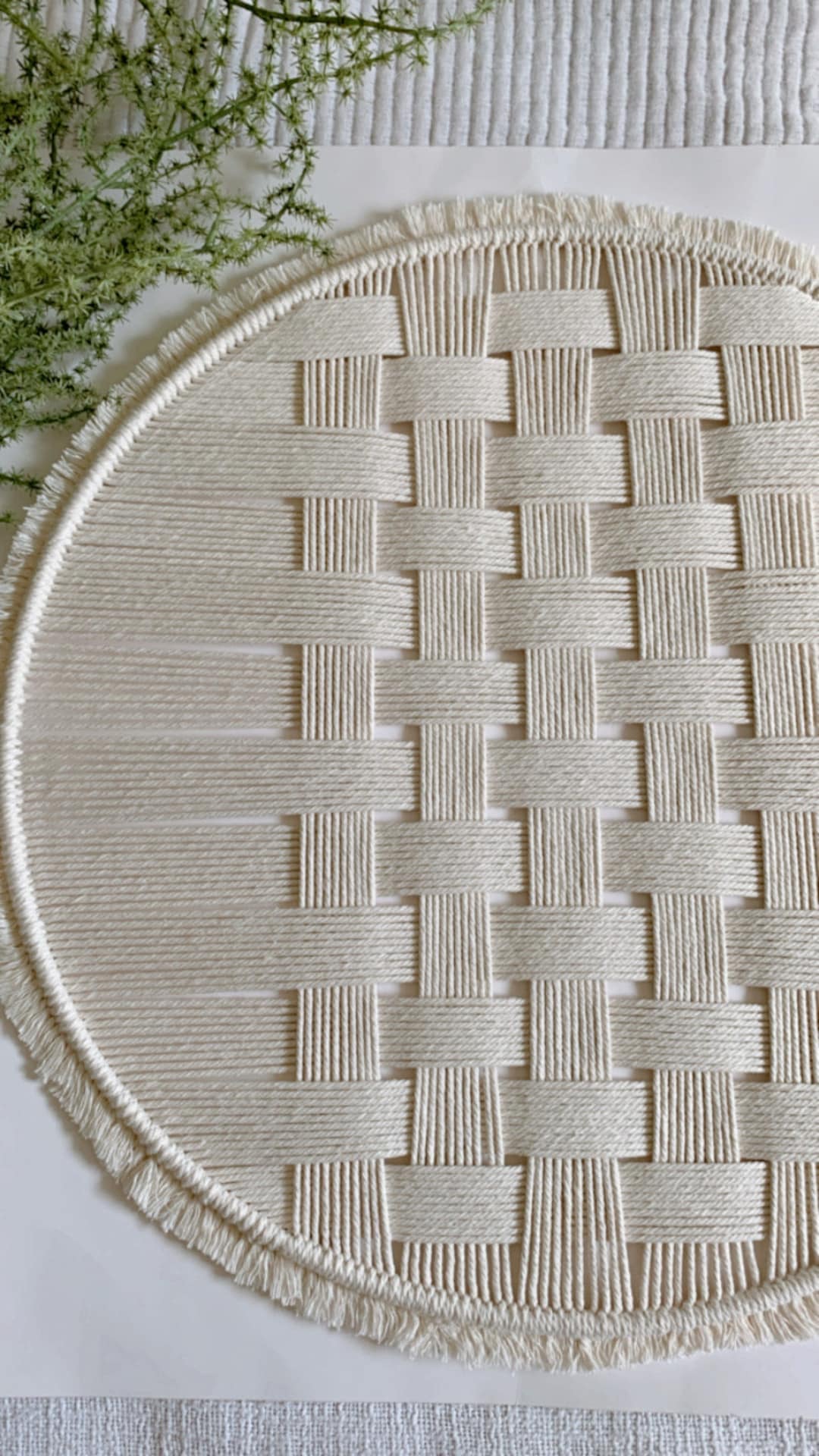 Neutral Wall Display | Checkered Pattern | All White | Home Decor ...