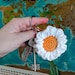 Daisy Crochet Keychain PATTERN, Cute Crochet Pattern, Beginner Crochet ...