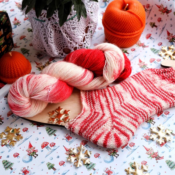 Christmas Sock Yarn - Etsy