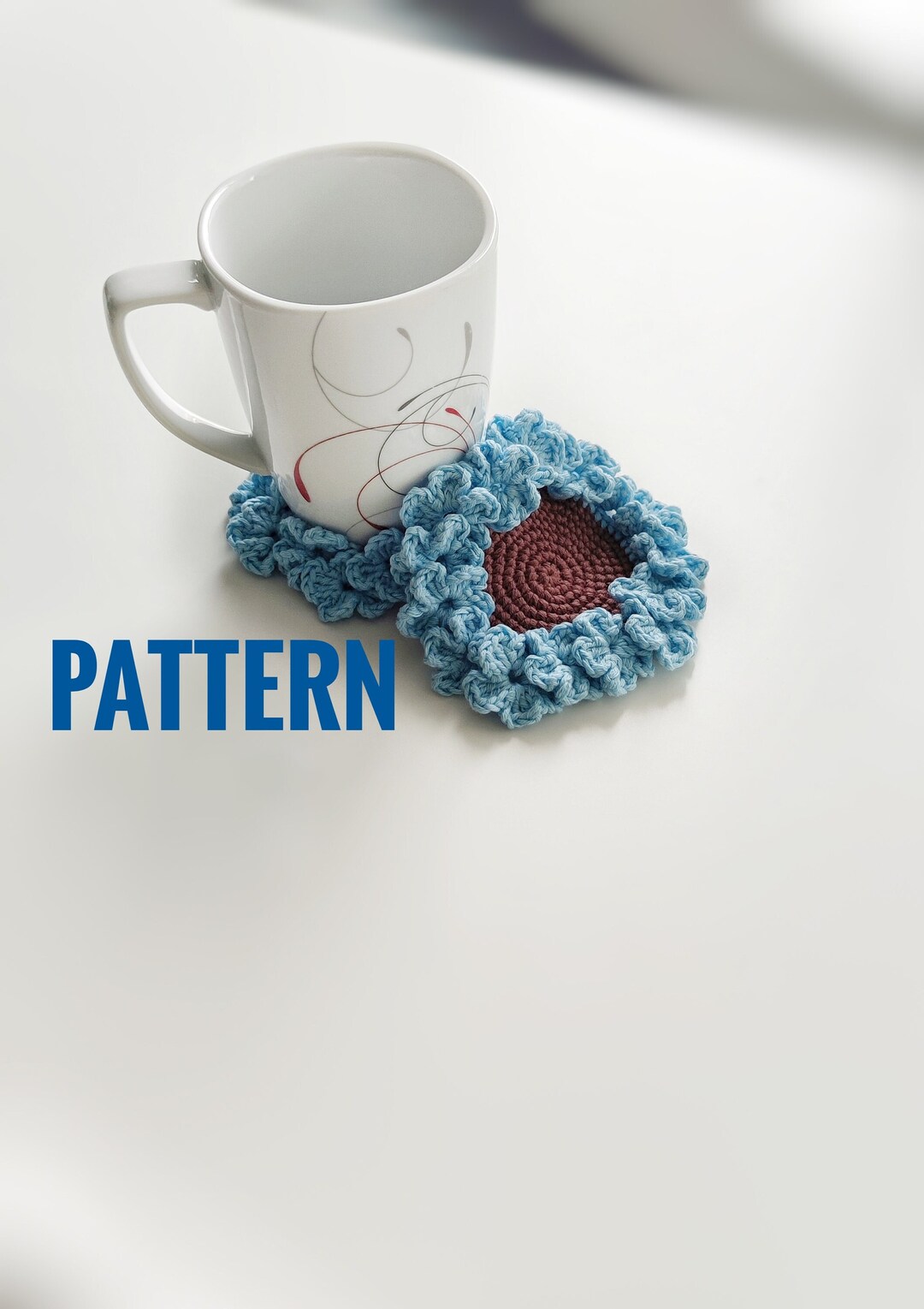 Crochet Violet Coaster Pattern, Flower Crochet Pattern, Do It Yourself ...