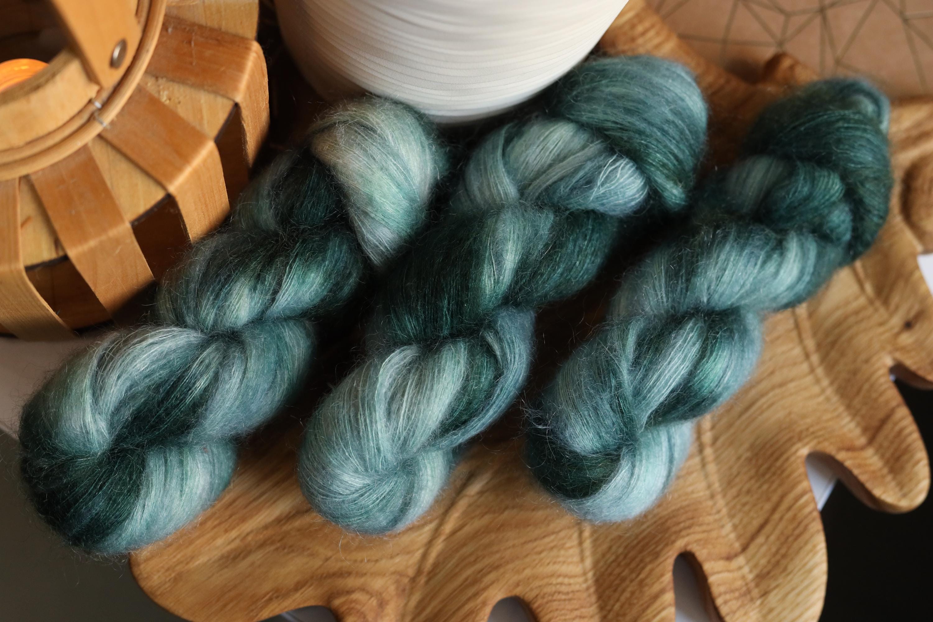 Electric Blue Kid Mohair Yarn, Hand Dyed Lace Yarn, 70%super Kid Mohair ...