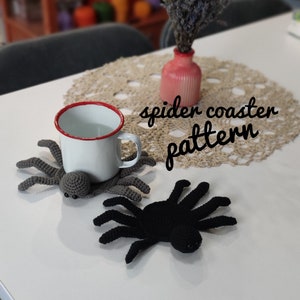 Halloween Crochet Pattern, Spider Coaster Easy Tutorial, Crochet ...