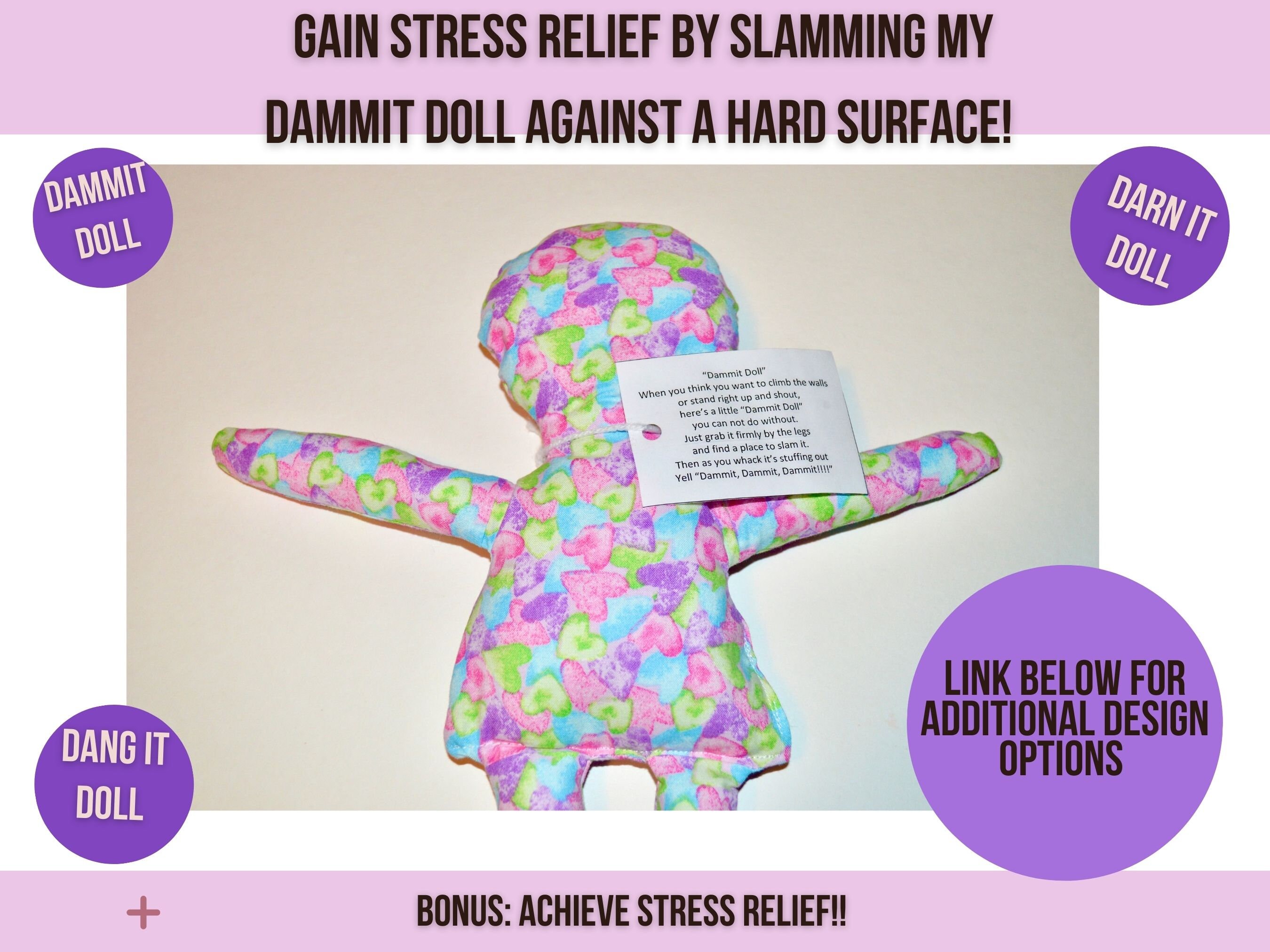 Stress Doll, Dang It Doll, Dammit Doll, Darn It Doll, Stress Relief Toy ...
