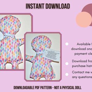 Dammit Doll Pattern, Dammit Doll Sewing Pattern, Fun Sewing Pattern ...