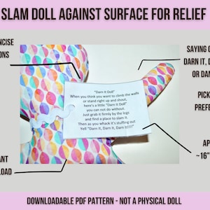Dammit Doll Pattern, Dammit Doll Sewing Pattern, Fun Sewing Pattern ...