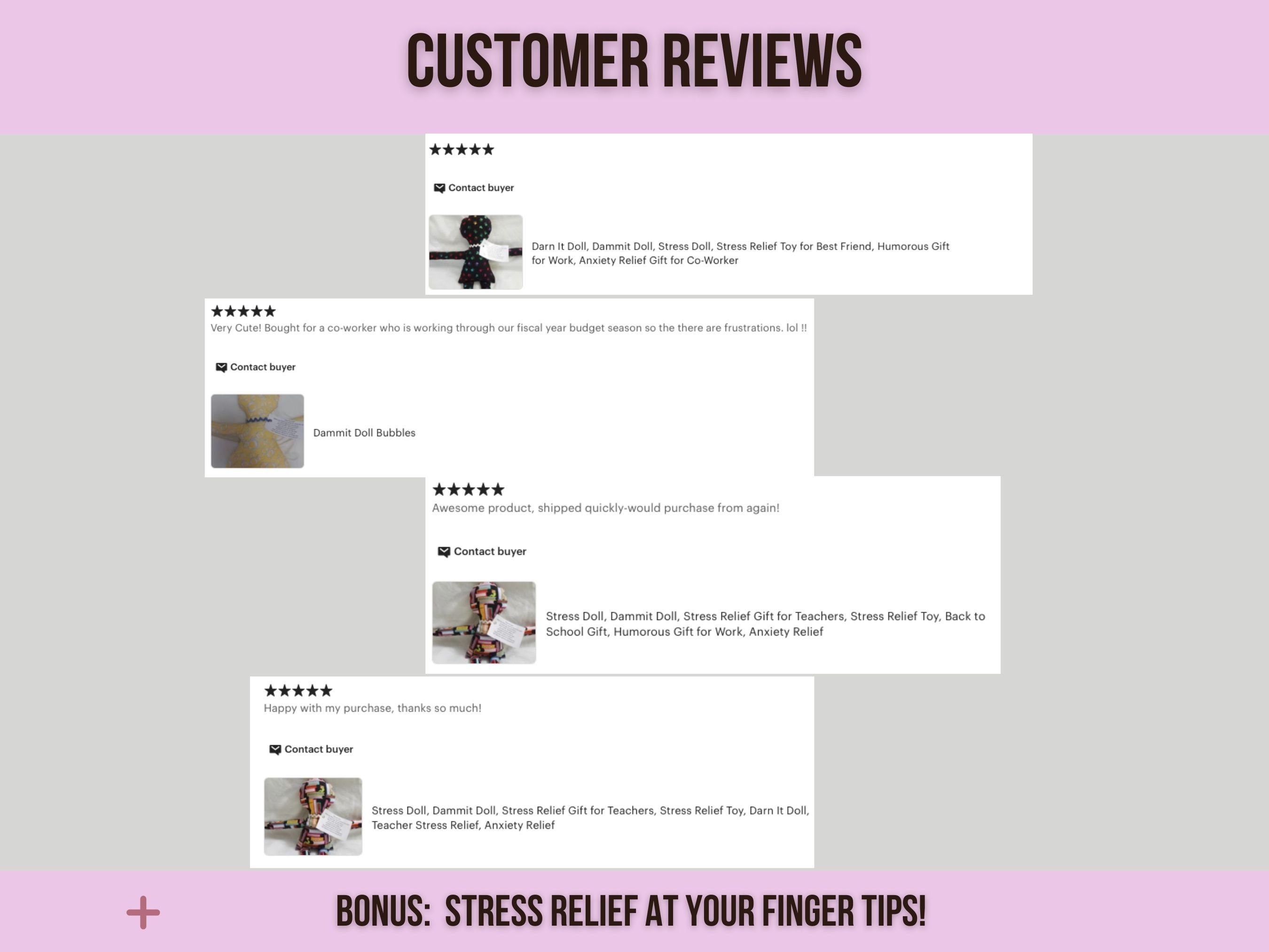 Dammit Doll, Darn It Doll, Stress Doll, Stress Relief Toy, Funny Desk ...