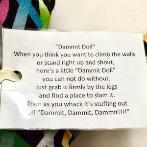 Dammit Doll Cancer, Darn It Doll, Stress Relief Toy, Stress Relief Gift ...