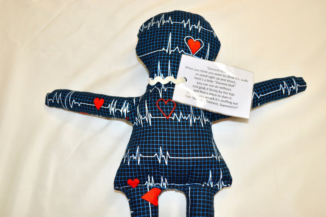 Darn It Doll, Stress Doll, Dammit Doll, Funny Desk Toy, Anxiety Plush ...