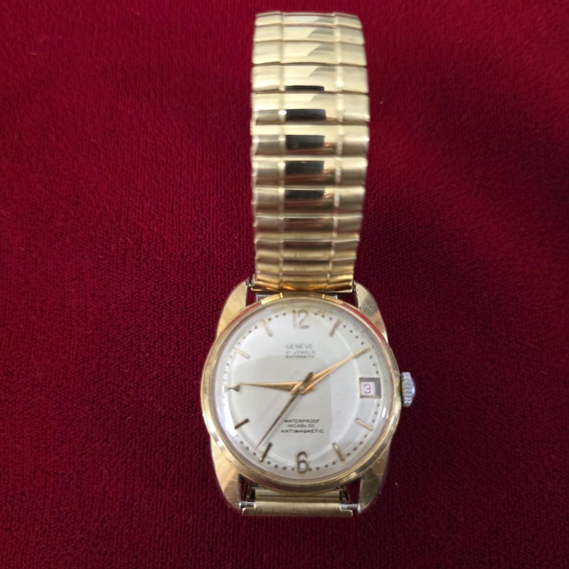 Gold Geneve Vintage Watch - Etsy