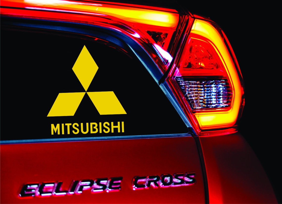 Mitsubishi Vinyl Decal Logo Sticker Emblem Graphic Car EVO - Etsy
