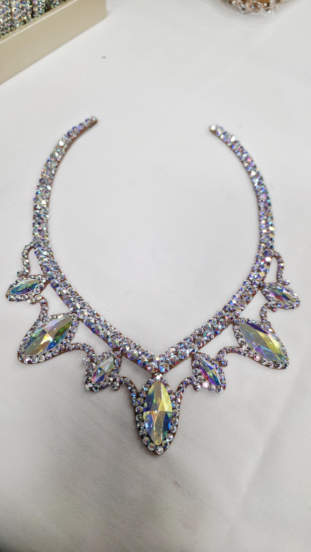 Necklace for Ballroom Dancing, Dance Jewelry, Crystal Necklace. - Etsy
