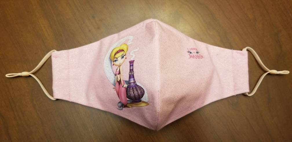 I Dream of Jeannie Mask, Adorable Face Mask With Filter Pocket and Nose ...