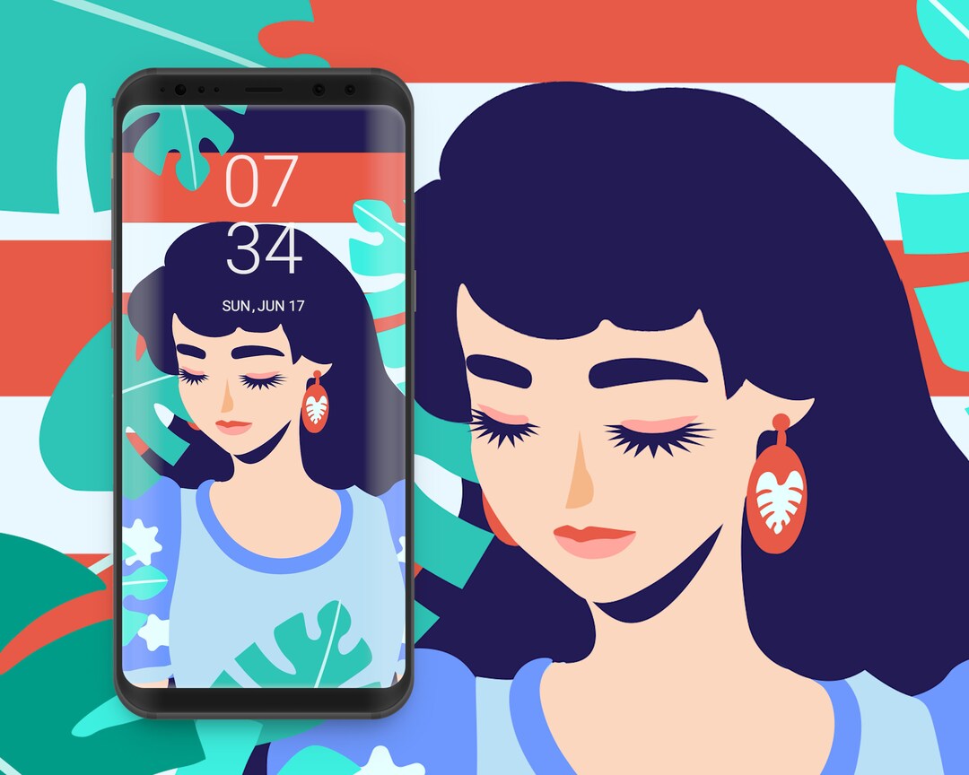 Animated Wallpaper - Plant Lady - Etsy