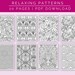 20 Relaxing Patterns Coloring Pages Printable PDF, Patterns Inspired ...