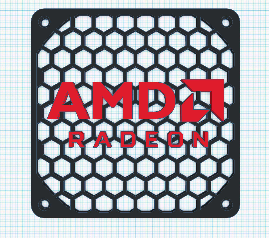 AMD Themed Fan Covers / Grills STL Downloads for 3d Printing - Etsy