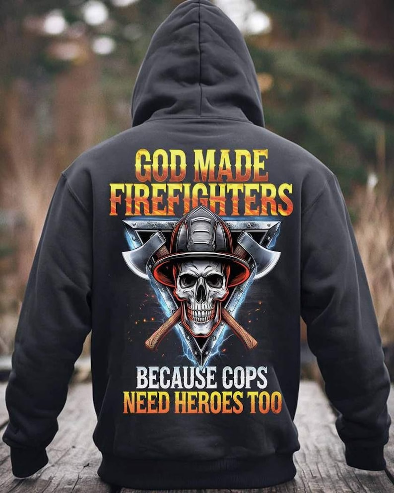 Firefighter Hoodie, Firefighter Tshirt, Gift for Firefighter, Awesome ...