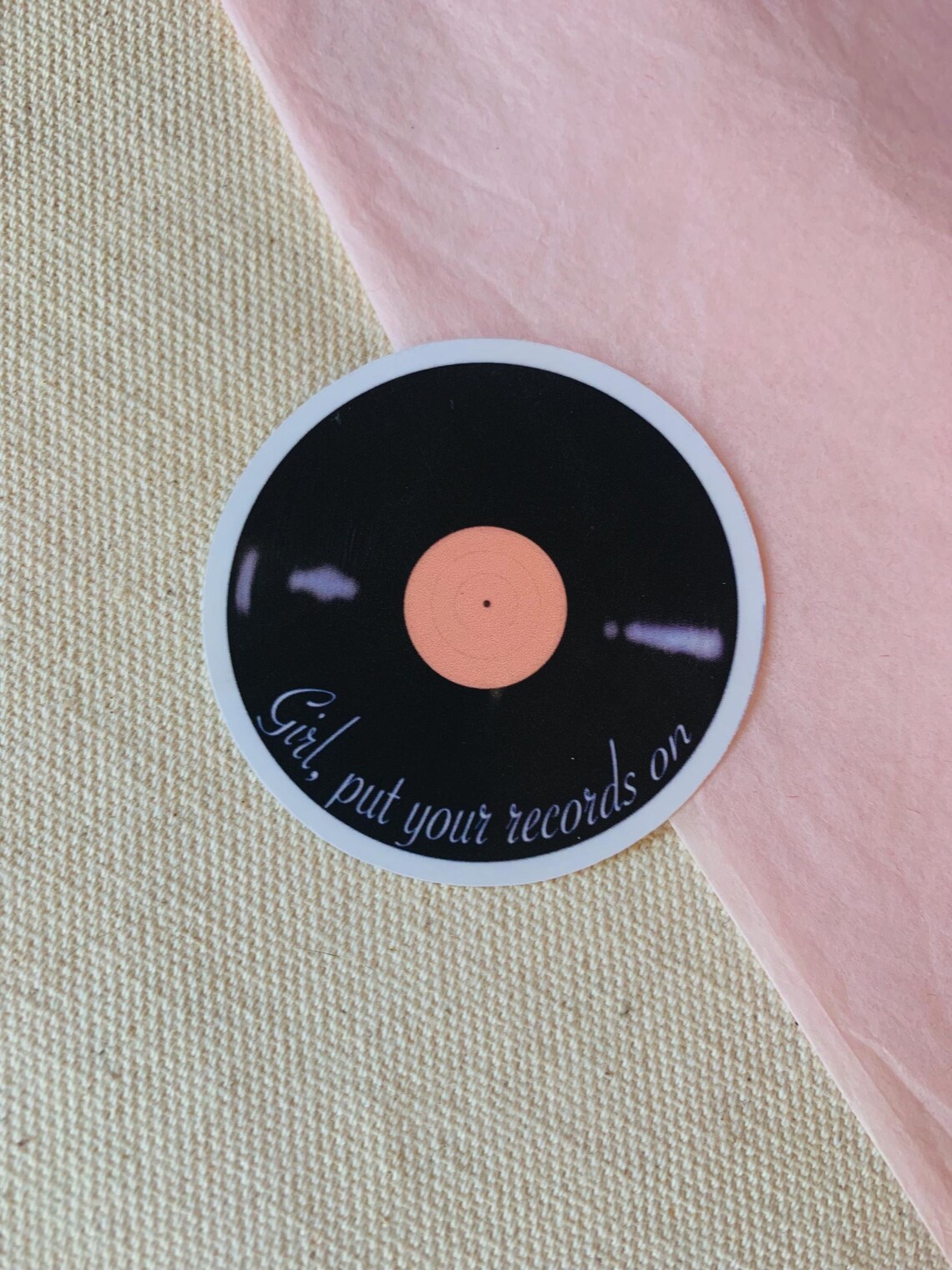 Vinyl Record Sticker | Vintage Record Sticker | Put Your Records on ...