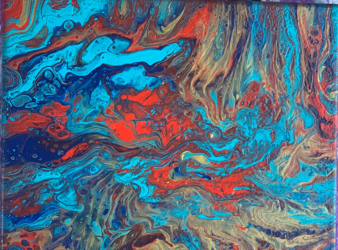 Custom 9x12 Pour Painting - Etsy