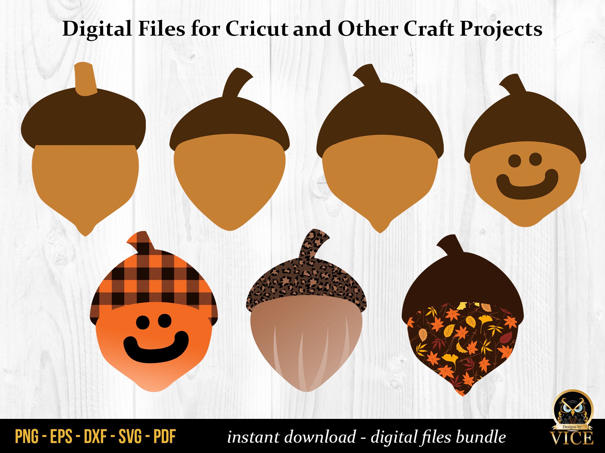 Acorn SVG Acorn PNG Acorn SVG Bundle Fall Svg Set Fall - Etsy
